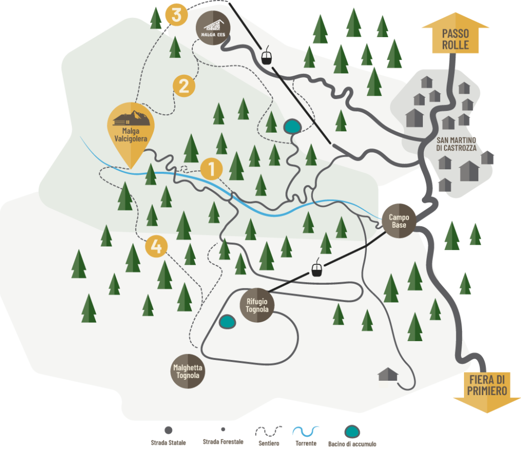 Come arrivare - Malga Valcigolera